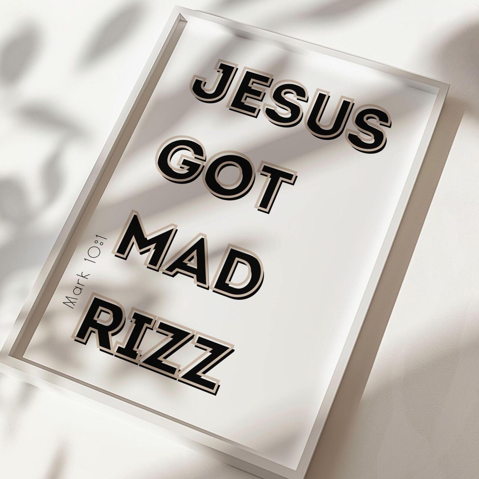 JESUS Got MAD RIZZ Youth Ministry Modern Christian Poster Youth Group ...