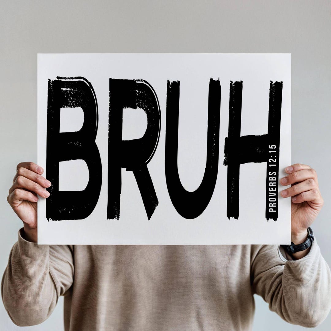 BRUH Youth Group Room Decor: Youth Ministry Poster (digital Download ...
