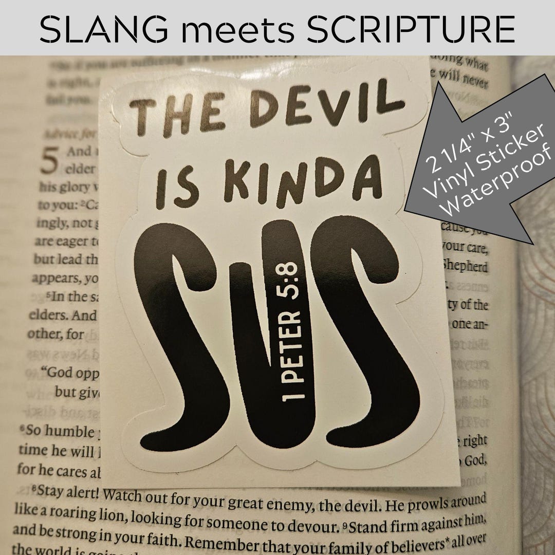 Christian Sticker | Bible Verse Sticker | Teen Slang Sticker ...