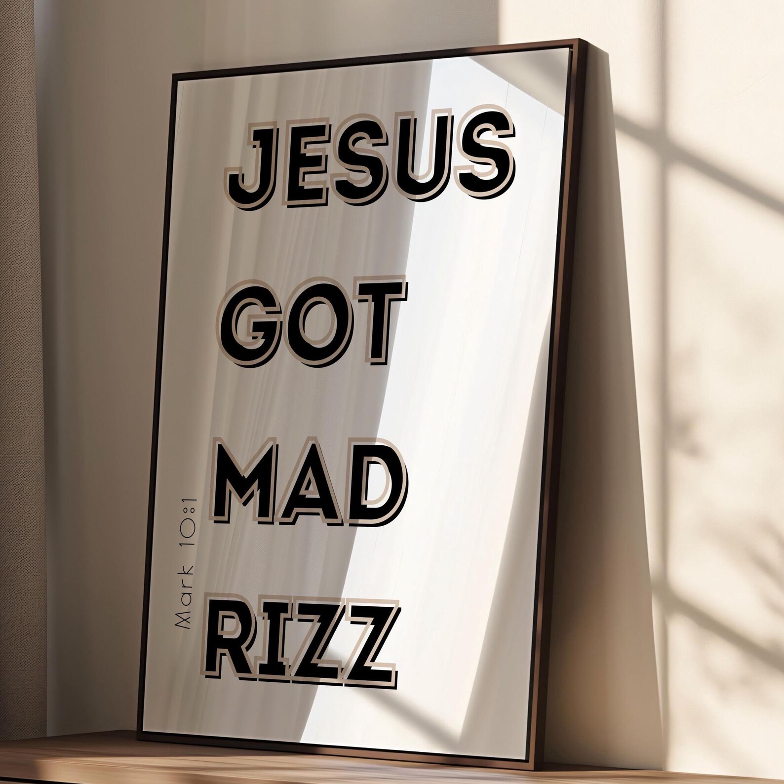 JESUS Got MAD RIZZ Youth Ministry Modern Christian Poster Youth Group ...