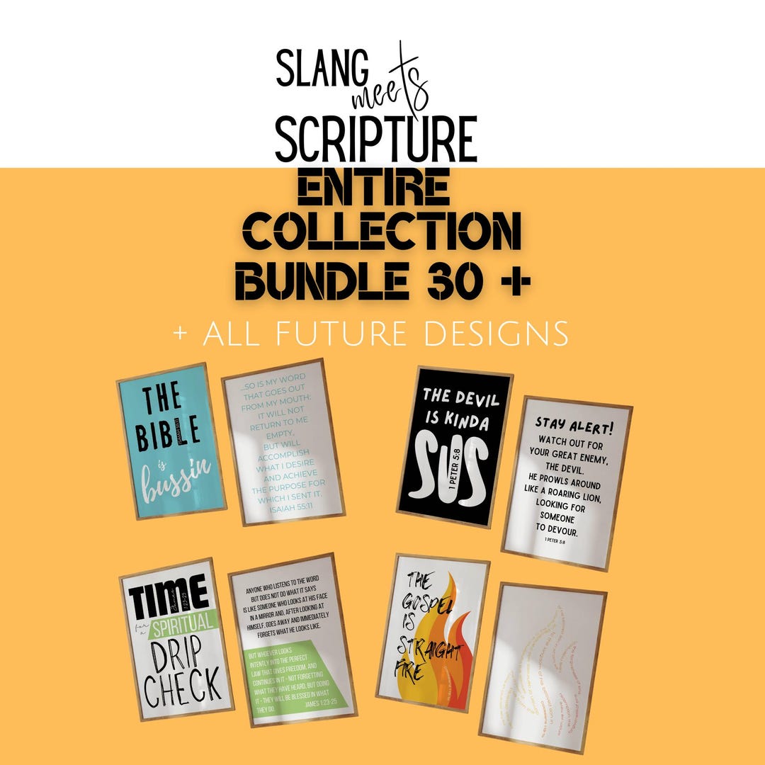 Slang Meets Scripture Poster Bundle ENTIRE COLLECTION| Youth Ministry ...