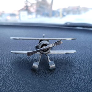Metal Art Desk Toy Airplane, Handmade, Perfect for Gifts or Office ...