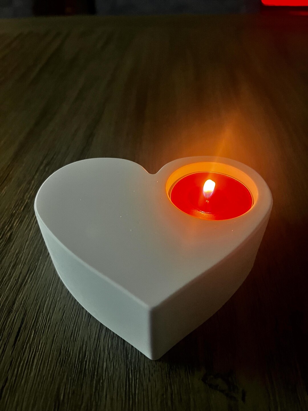 Ceramic Candle Holder Heart Shape - Etsy