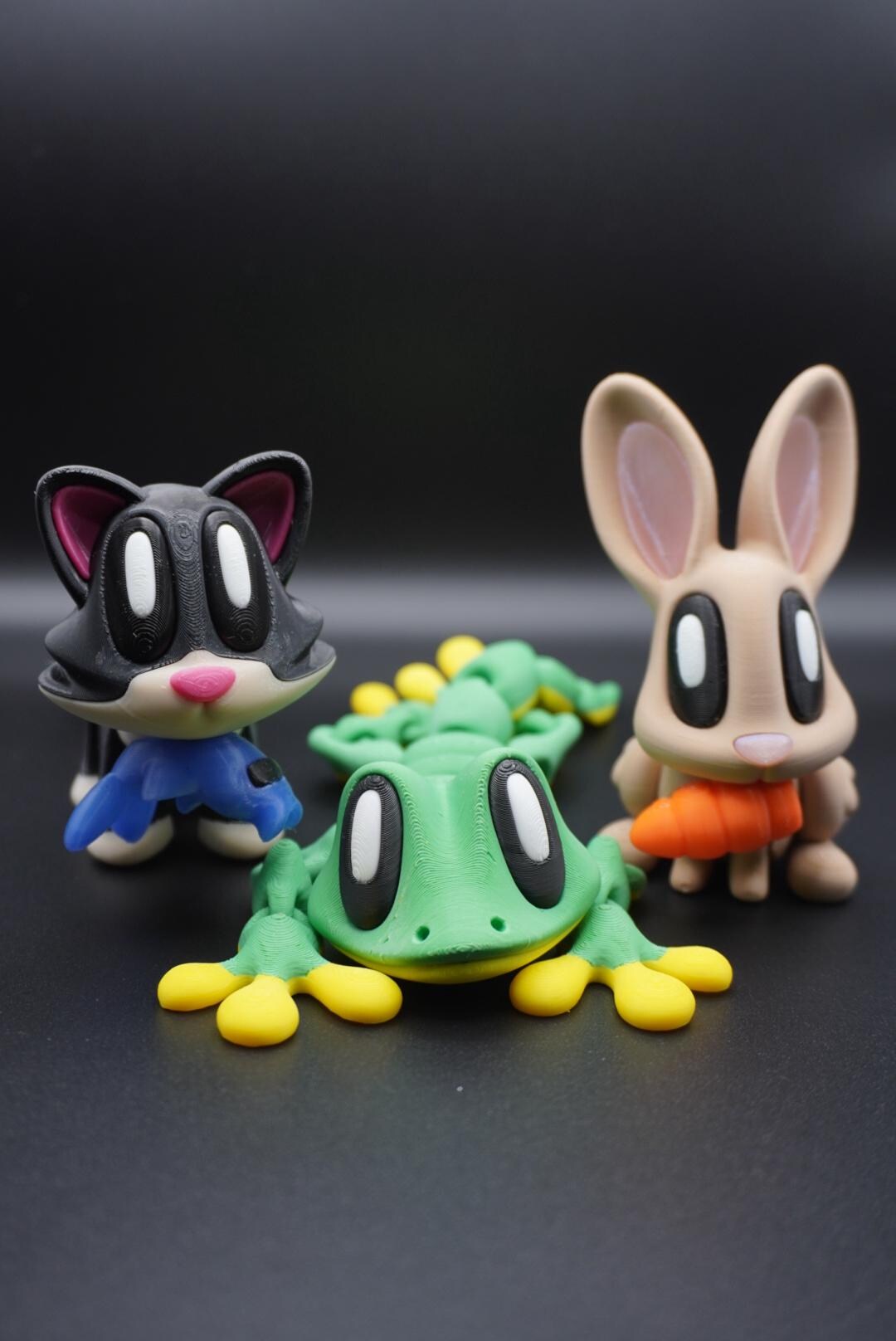 3D Printed Blob Lab Animal Toys - Etsy