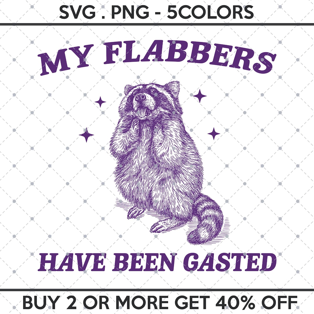My Flabbers Have Been Gasted SVG PNG, Funny Raccoon Meme, Funny Trash ...