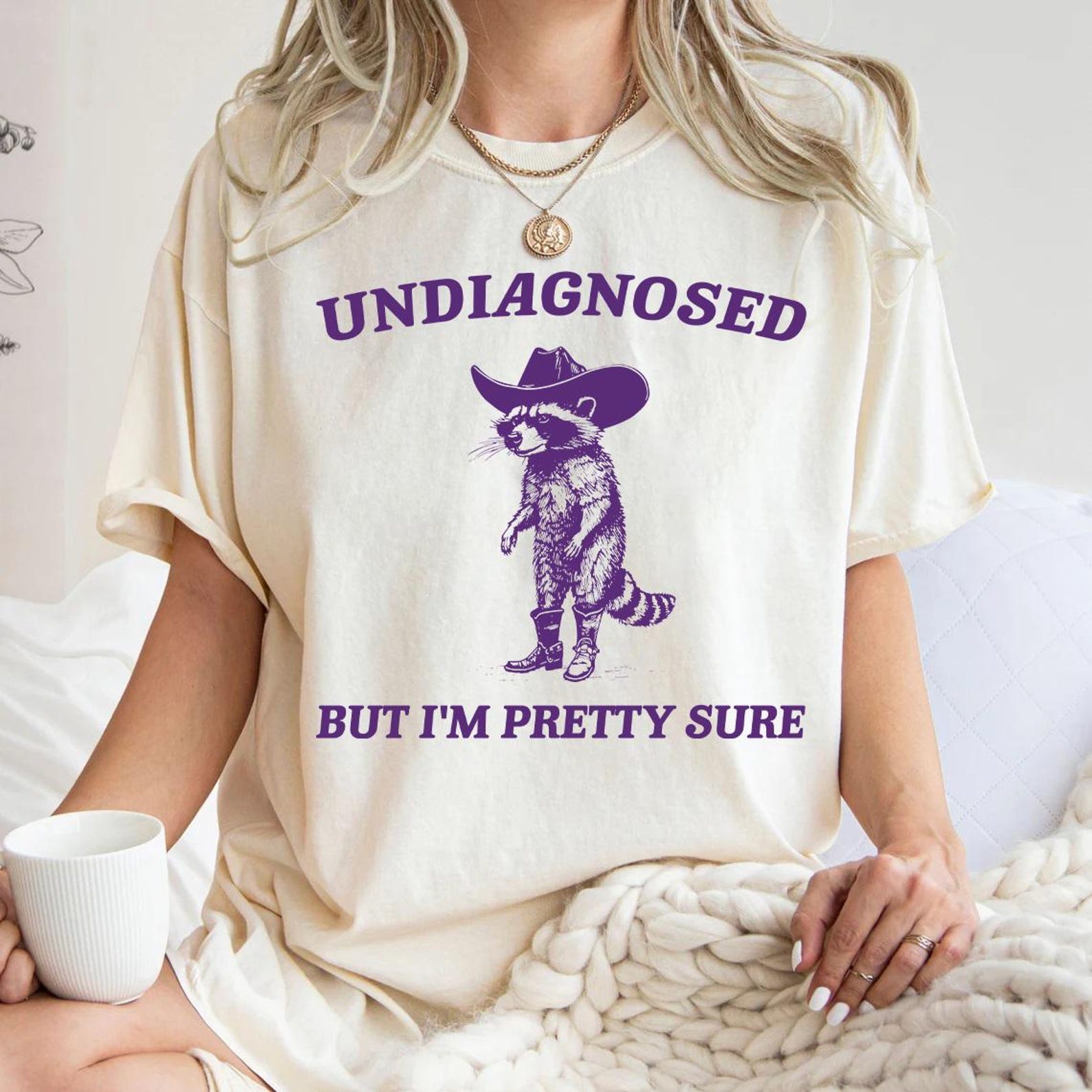 Undiagnosed but I'm Pretty Sure SVG PNG, Funny Raccoon Meme, Funny ...