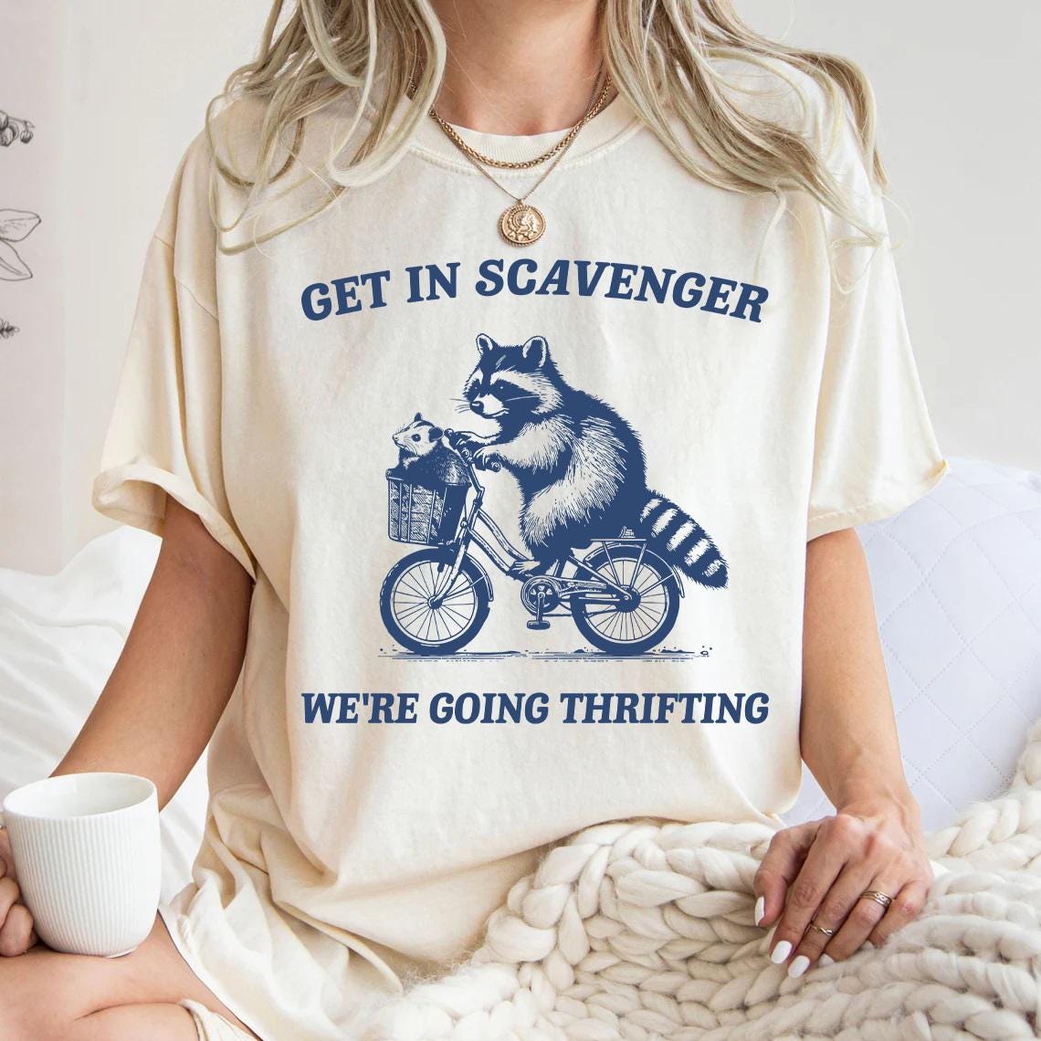 Get in Scavenger We’re Going Thrifting Vintage Drawing Digital File ...