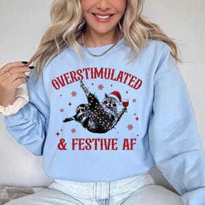 Overstimulated & Festive AF PNG, Raccoon Christmas, Espresso Martini ...