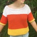 Candy Corn Sweater Crochet Pattern Garment Pattern Sweater Weather Fall ...