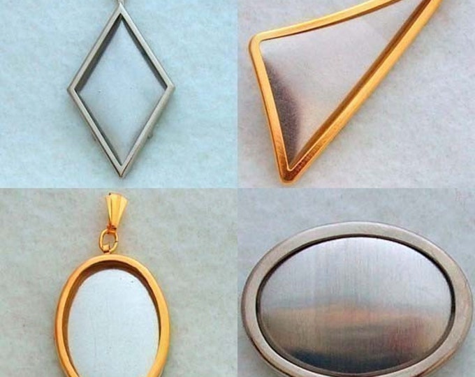 Any 10 Pendant and Pin Settings Frames Special Embroidery Mounting ...