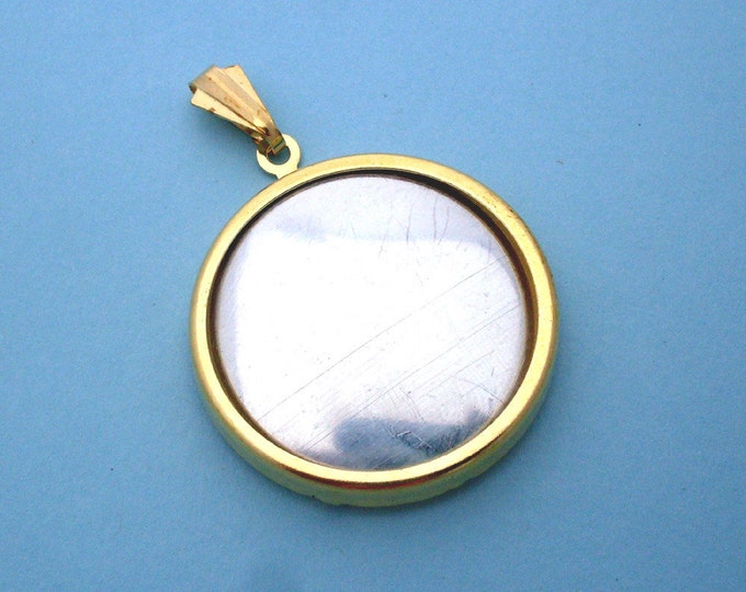 Gold Round Pendant Setting Frame Mounting 137GT - Etsy
