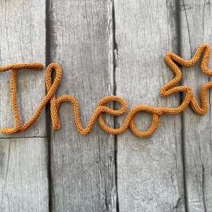Rope Name Sign, Rope Name for Nursery, Rope Name Art, Nursery ...