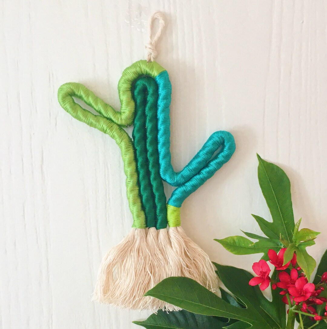 DIY Cactus Wall Hanging Tutorial Cactus Nursery Decor DIY Gifts DIY ...