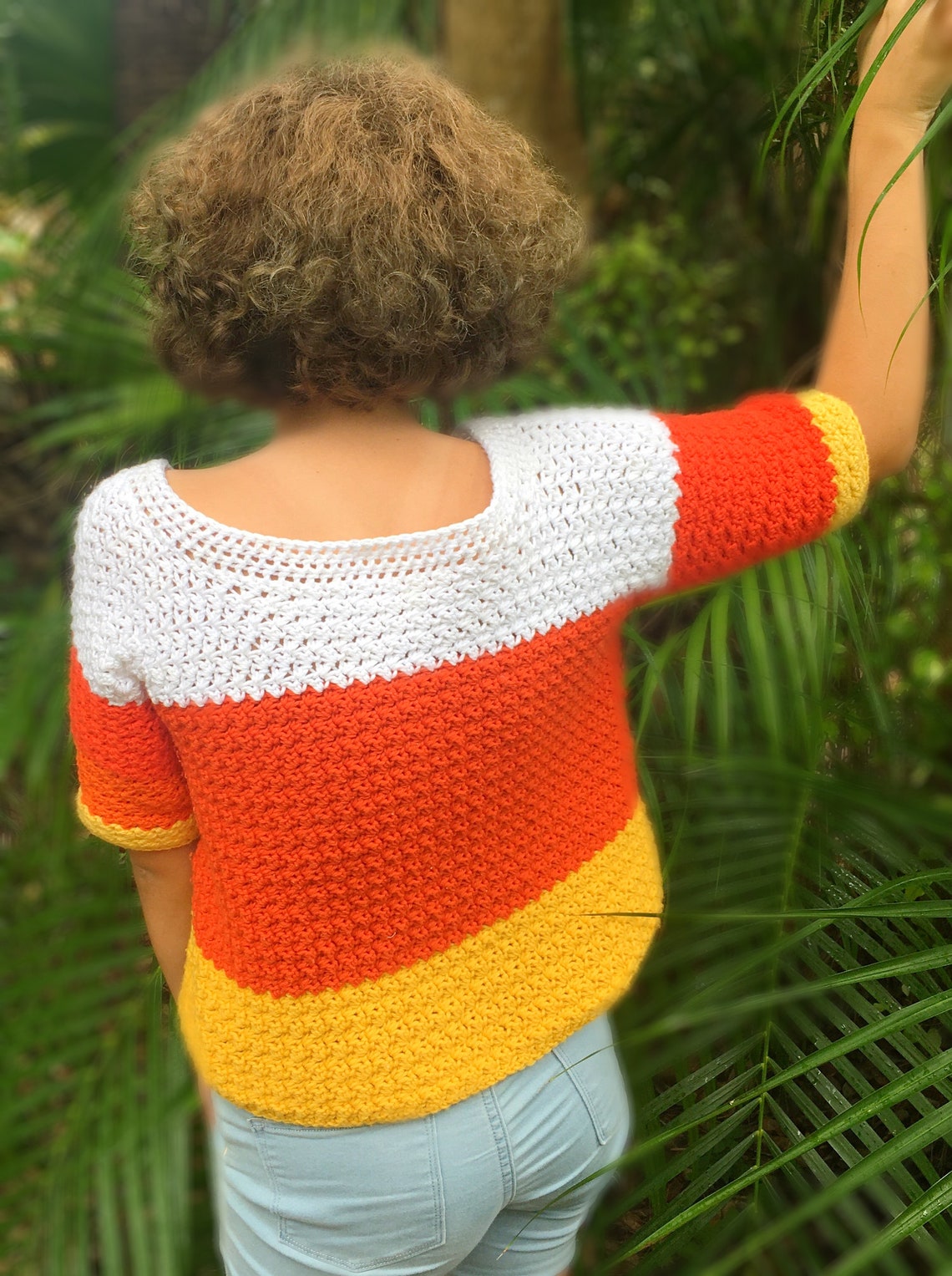 Candy Corn Sweater Crochet Pattern Garment Pattern Sweater | Etsy