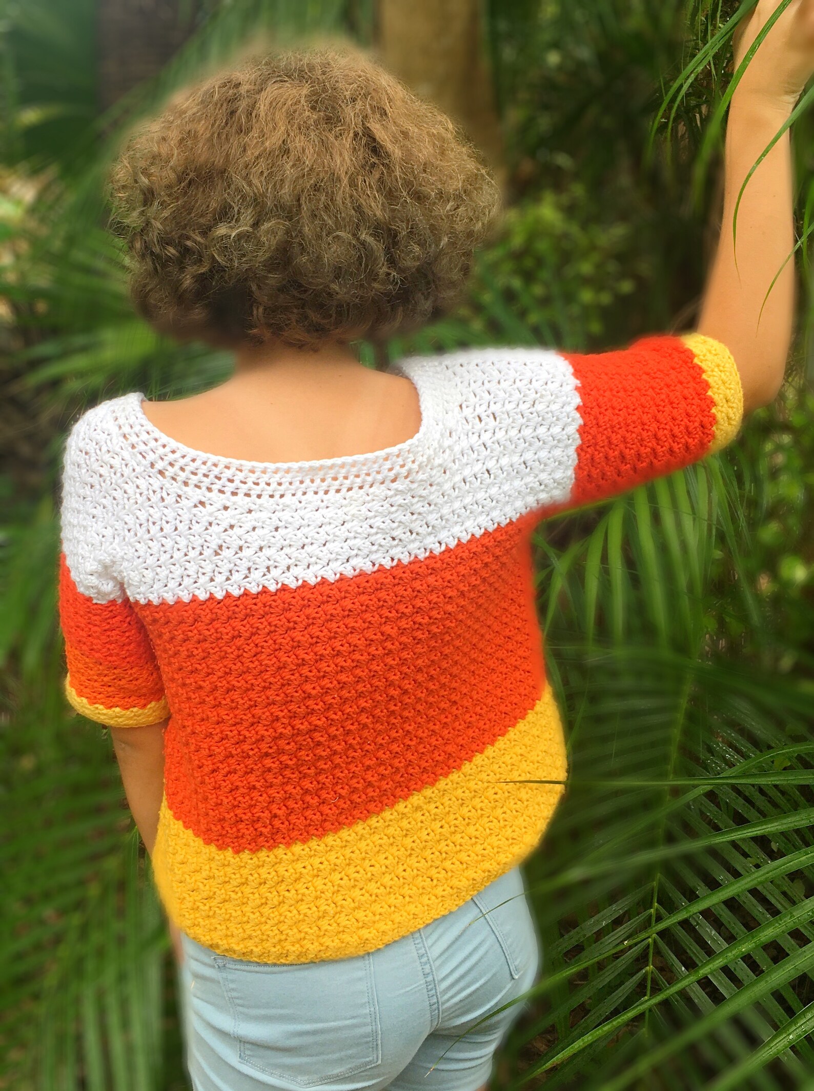 Candy Corn Sweater Crochet Pattern Garment Pattern Sweater | Etsy