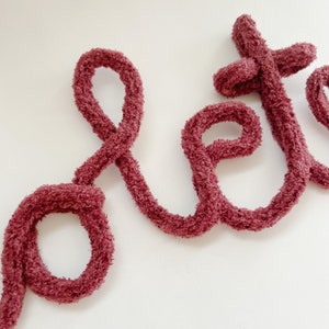 Rope Name Sign, Rope Name for Nursery, Rope Name Art, Nursery ...