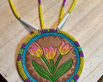 Native Beadwork Medallion Set Summer Blueberries - Etsy