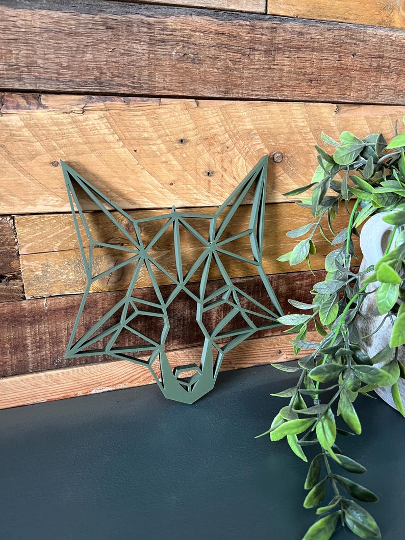 Geometric Fox Wall Art: Modern Kids Room Decor - Etsy