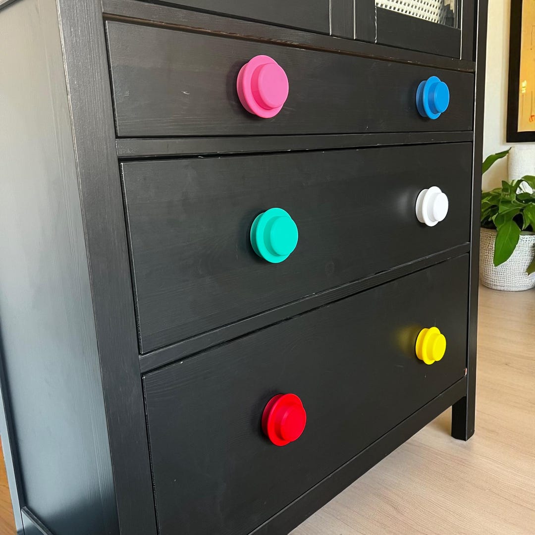 Building Block Drawer Knobs: Colorful Nursery & Playroom Decor - Etsy