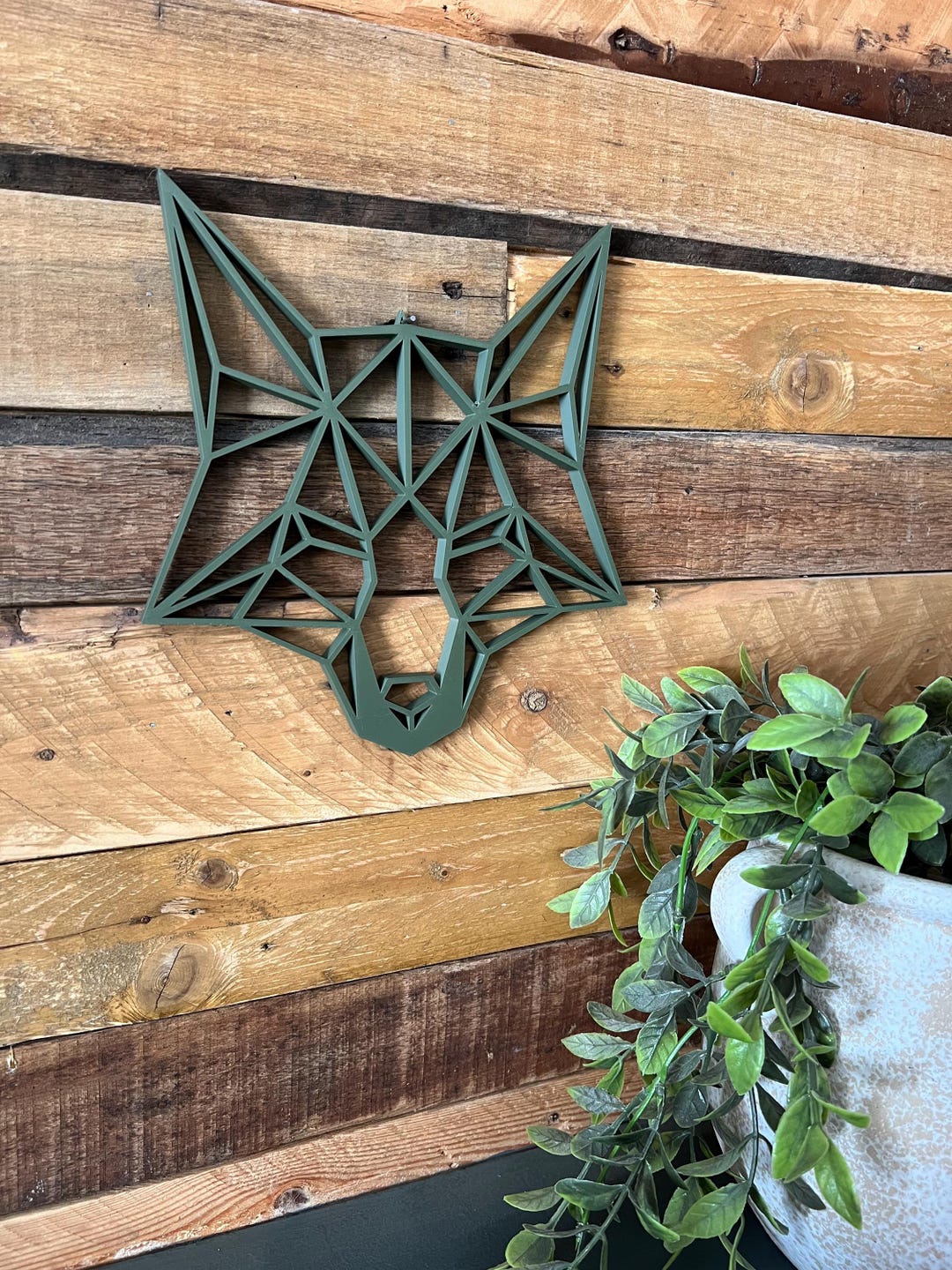 Geometric Fox Wall Art: Modern Kids Room Decor - Etsy