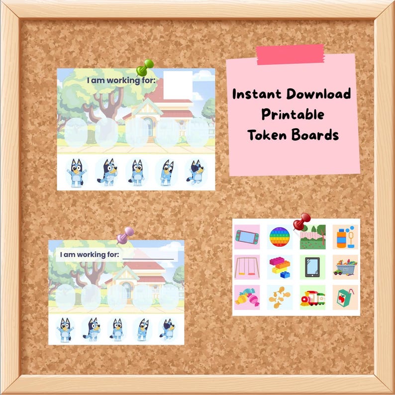 Bluey Token Board - Etsy