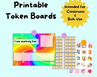 Printable Rainbow Token Board - for School, Preschool & Home - Etsy