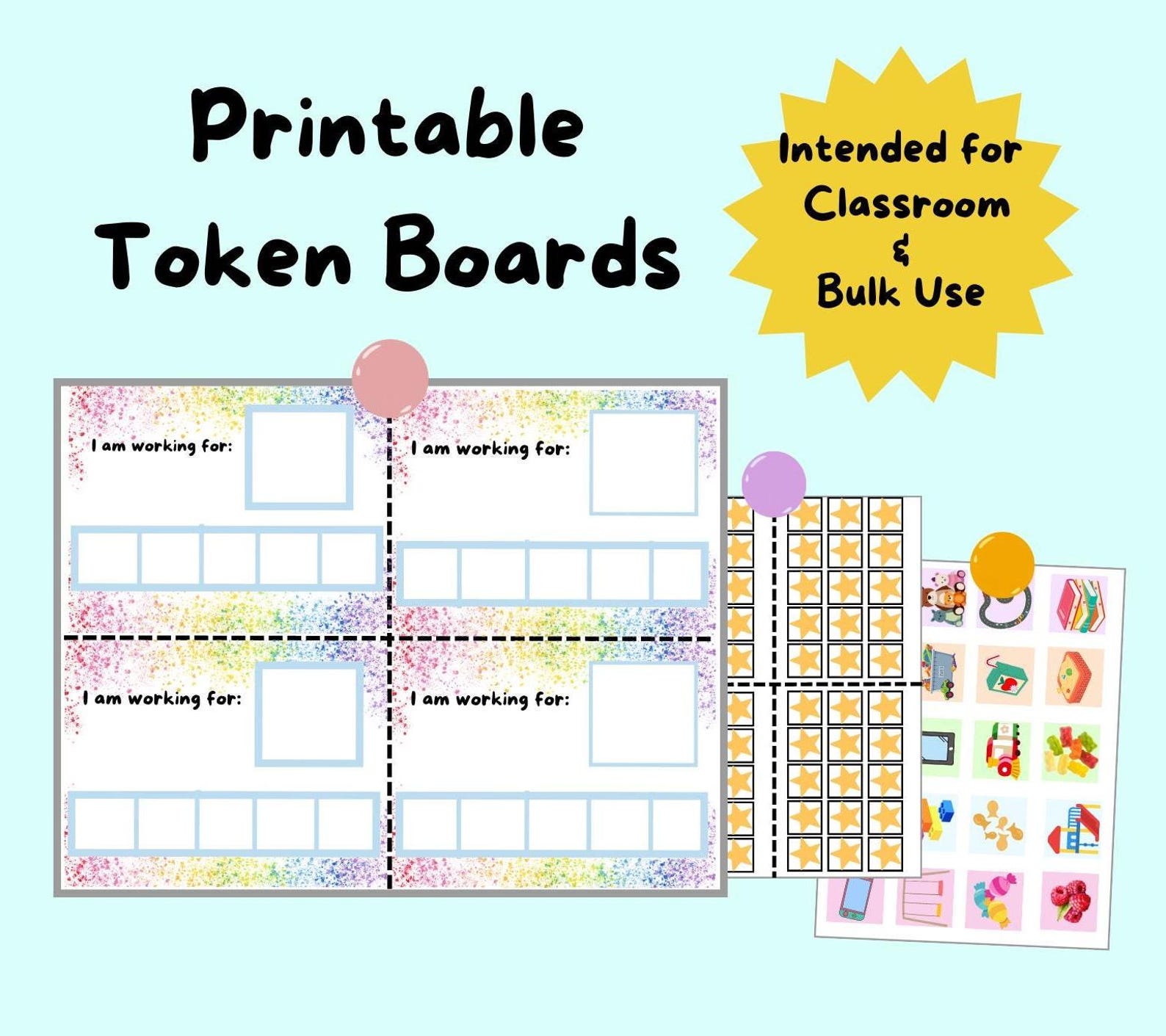 Printable Token Boards - Etsy