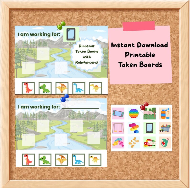 Dinosaur Token Board - Etsy