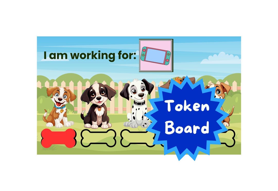 Printable Token Board Puppy Themed - Etsy