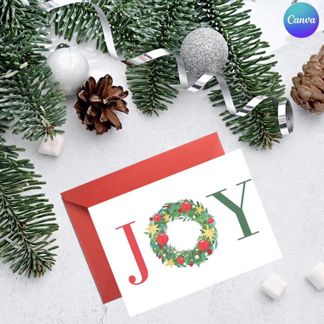 2024 Christmas Card, Editable Christmas, Modern Holiday Card, Holiday ...