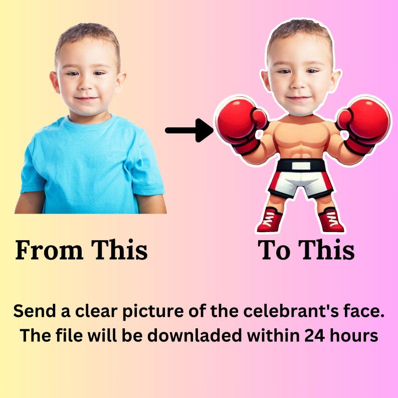 Boxing Cupcake Toppers | Boxing Cake Topper | Boxing Party Decorations ...