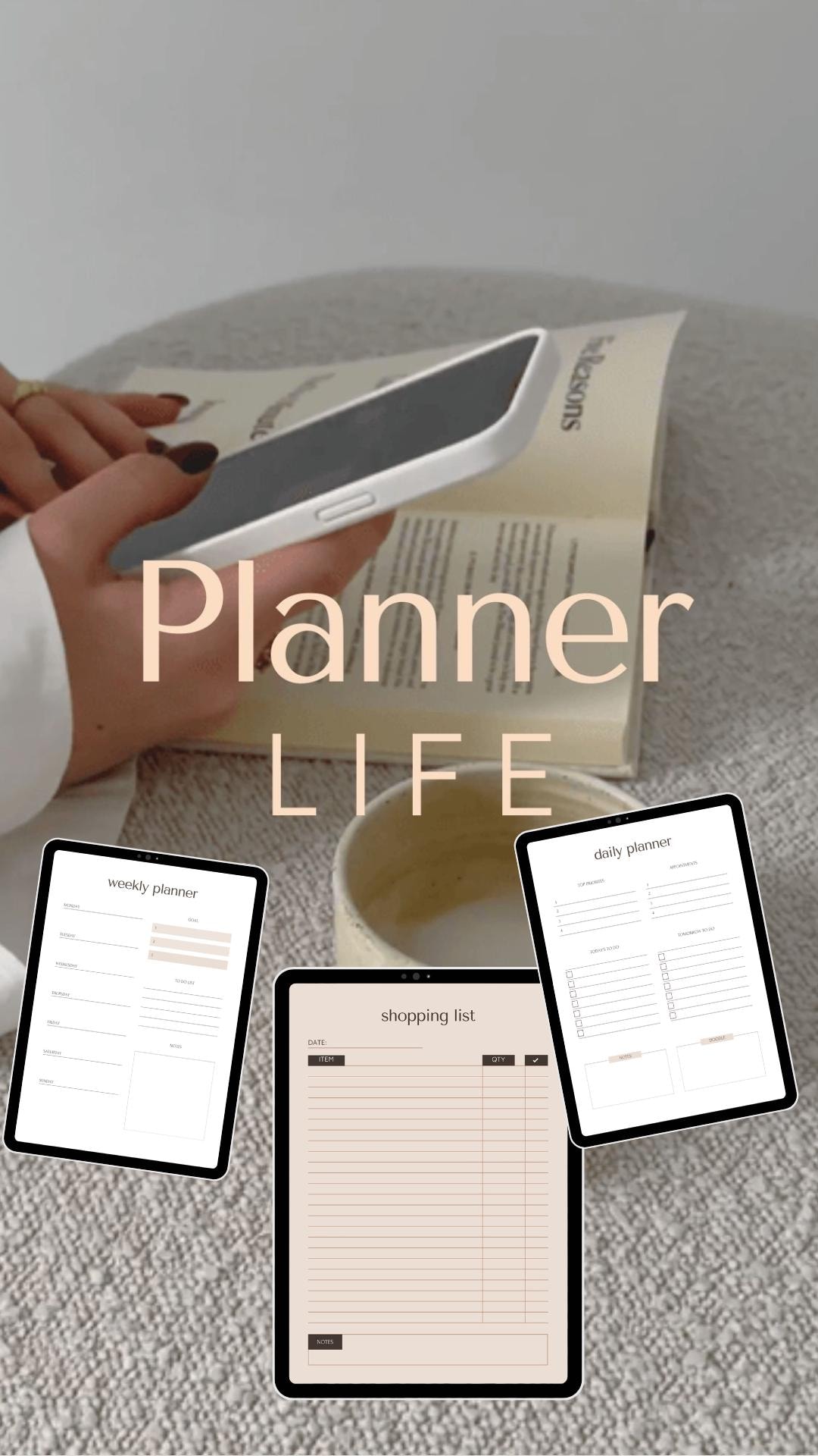 Digital Life Planner Undated PDF, Goal Setting, Daily & Weekly ...
