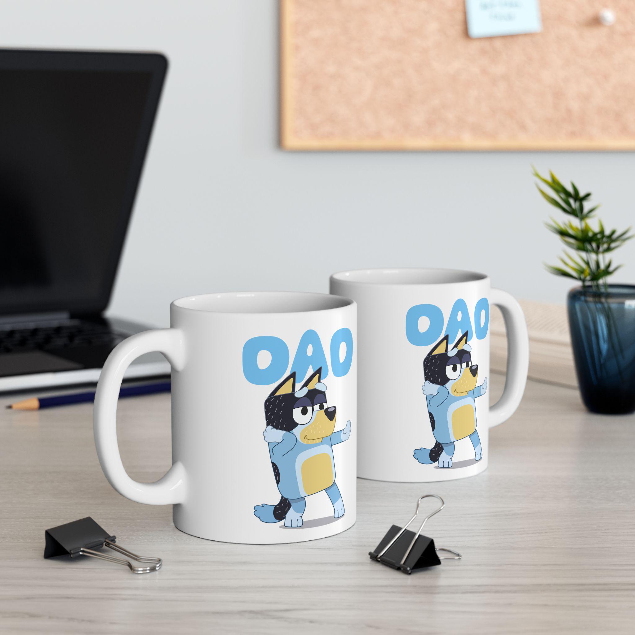 Dancing Bandit Bluey Mug, Bluey Bandit Dad, Big Fella, Coffee Cup, Best ...
