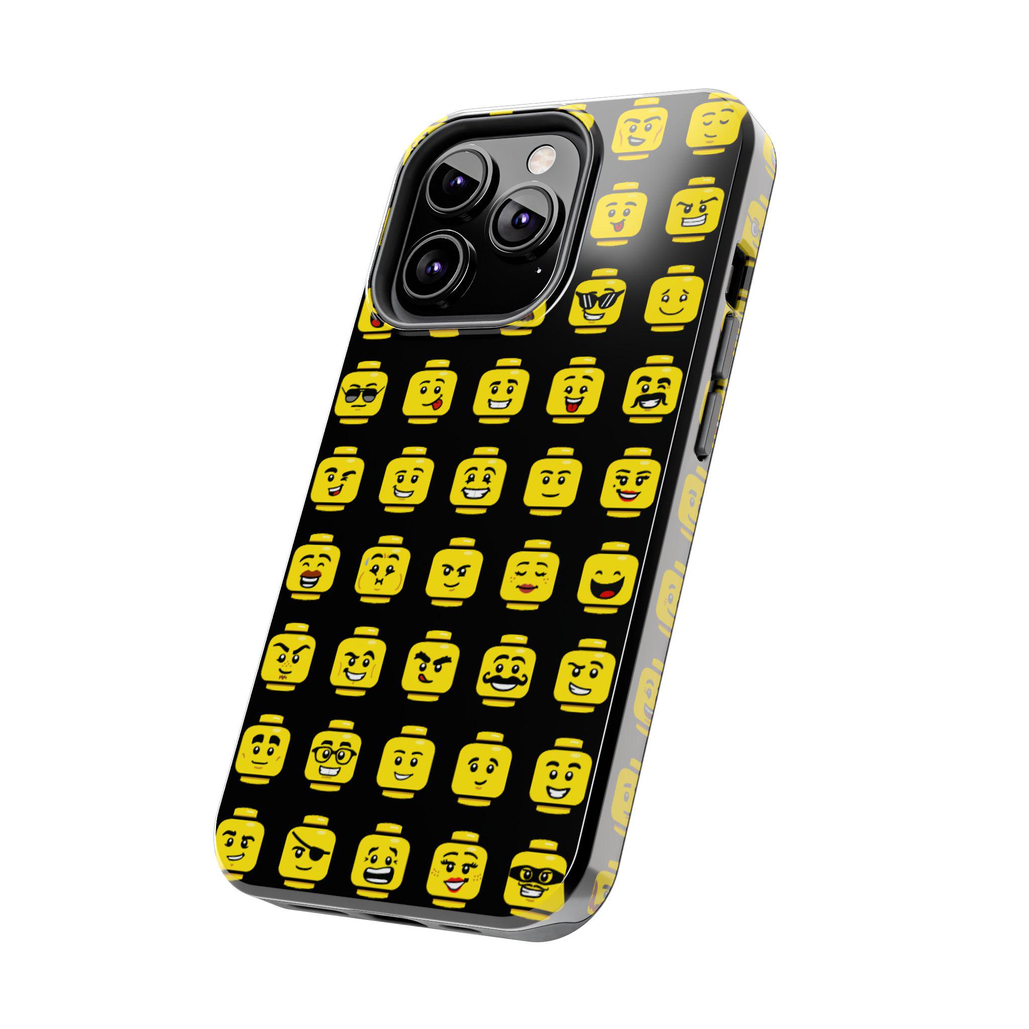 LEGO Inspired Minifig Head Expressions, iPhone 14, 15,16 and Samsung ...