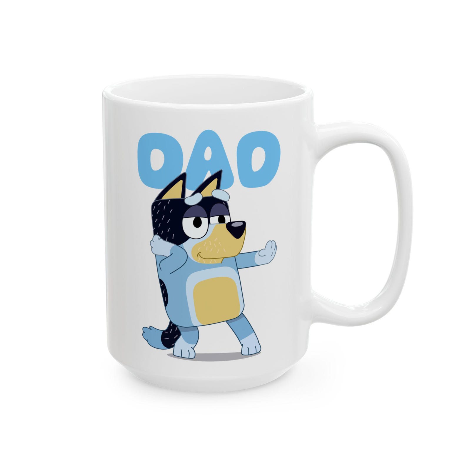 Dancing Bandit Bluey Mug, Bluey Bandit Dad, Big Fella, Coffee Cup, Best ...