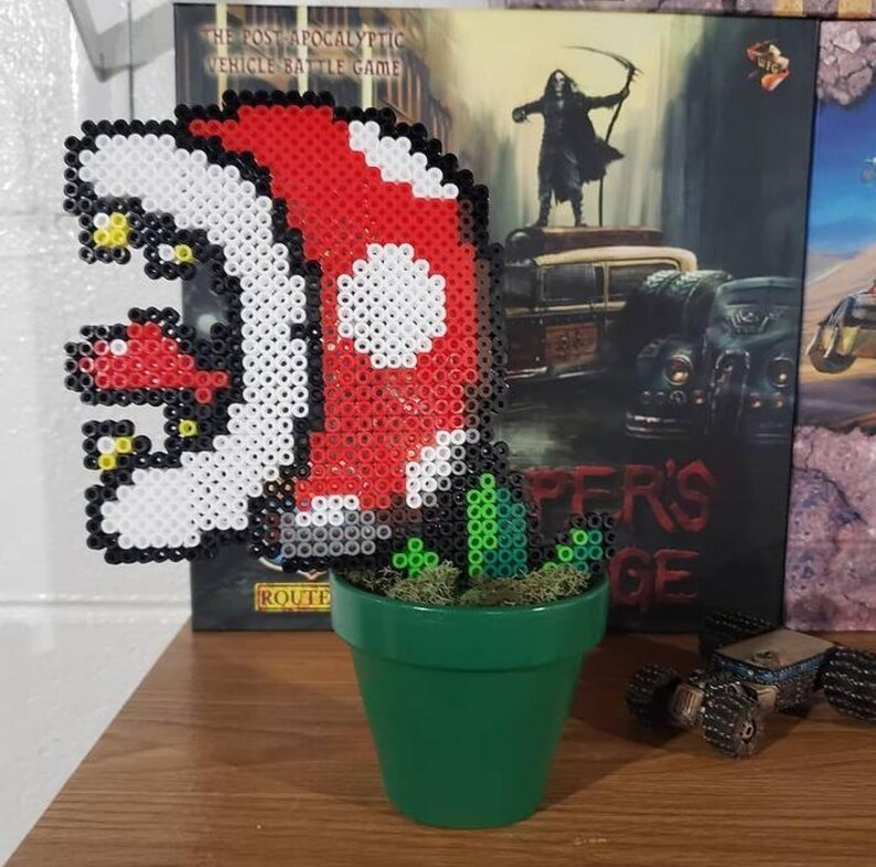 Yoshi's Island Piranha Plant Potted Perler - Etsy