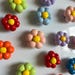 Flower Magnets (set of 3) - Etsy