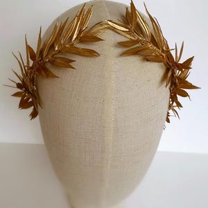 Greek God Crown, Goddess, Men's Wedding Gold Leaf Headband, Toga ...