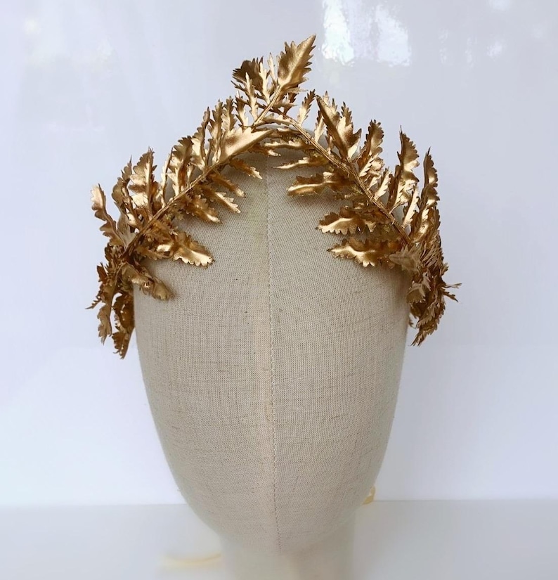 Greek God Crown, Goddess, Men's Wedding Gold Leaf Headband, Toga ...