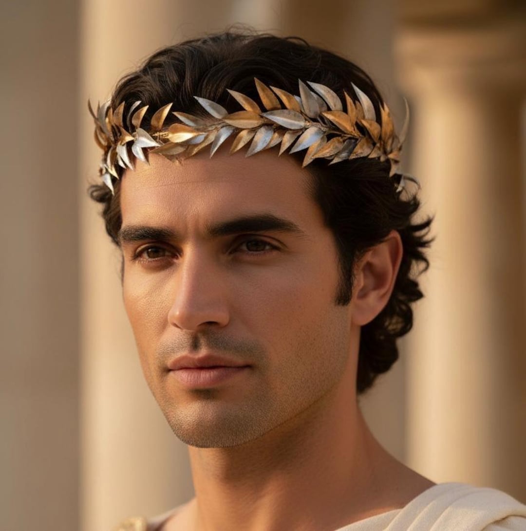 Gold Greek Laurel Crown, Ancient Greek Headpiece for Men & Women ...