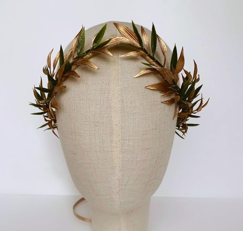 Greek God Crown, Goddess, Men's Wedding Gold Leaf Headband, Toga ...