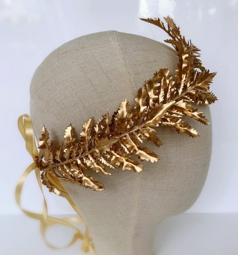 Greek God Crown, Goddess, Men's Wedding Gold Leaf Headband, Toga ...