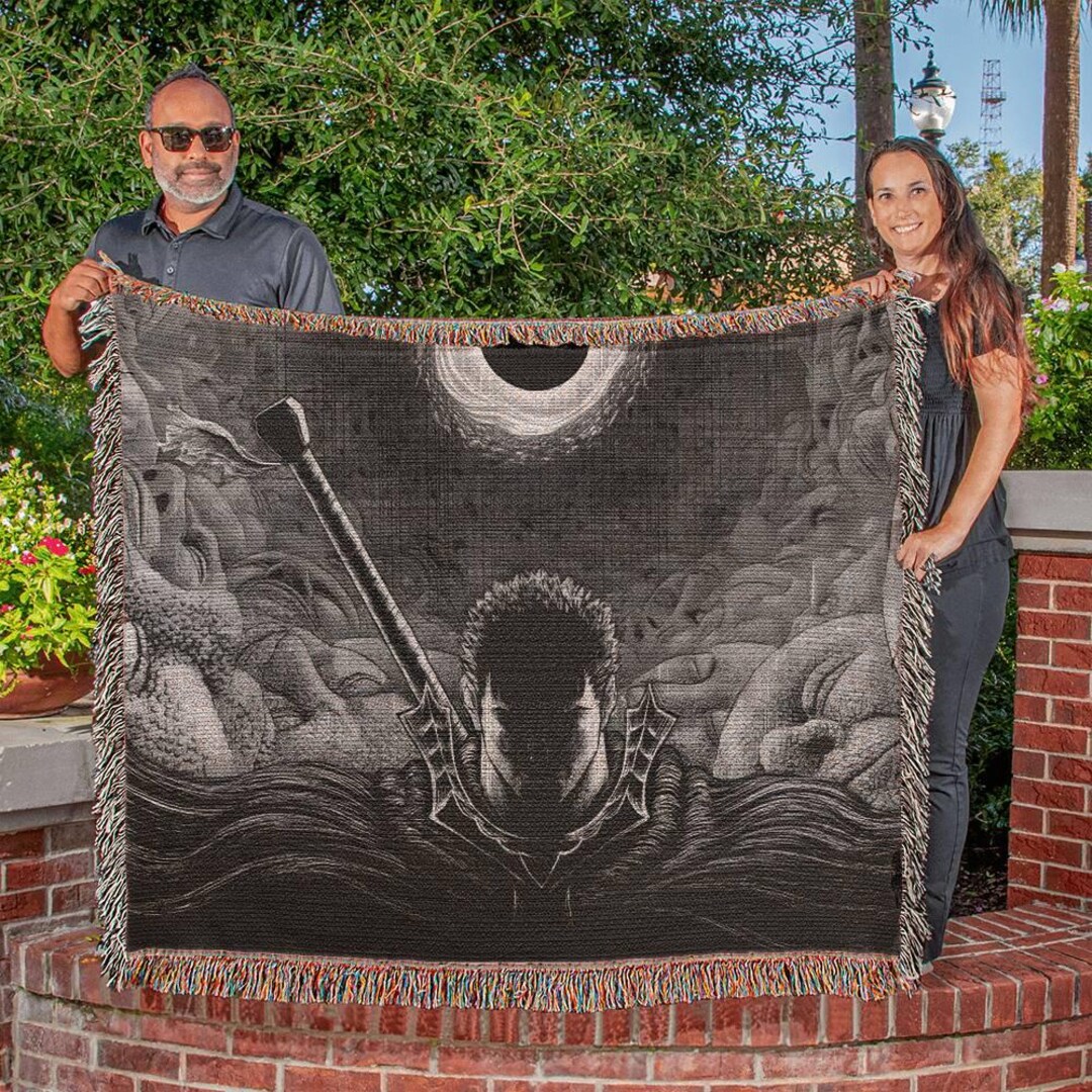 Berserk Blanket Guts & Casca Anime Design Woven Throw Gift for Anime ...