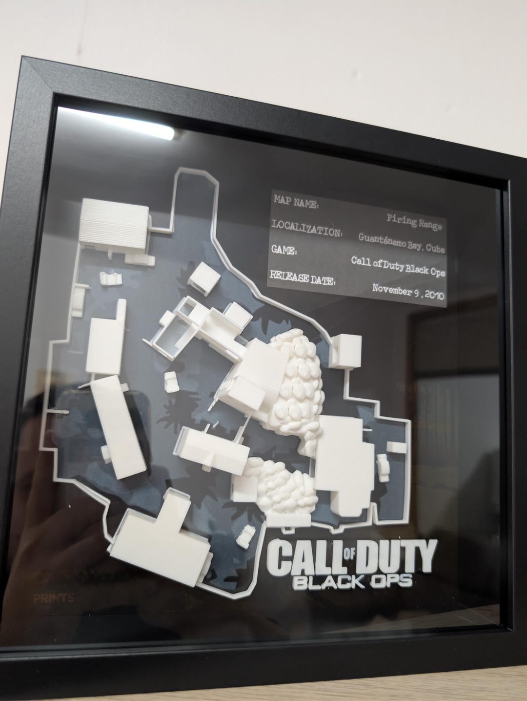 Diorama 3D Map Firing Range COD Black Ops - Etsy