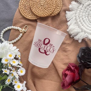 Personalized Wedding Cups From Photo, Wedding Toast Cups, Shatterproof ...