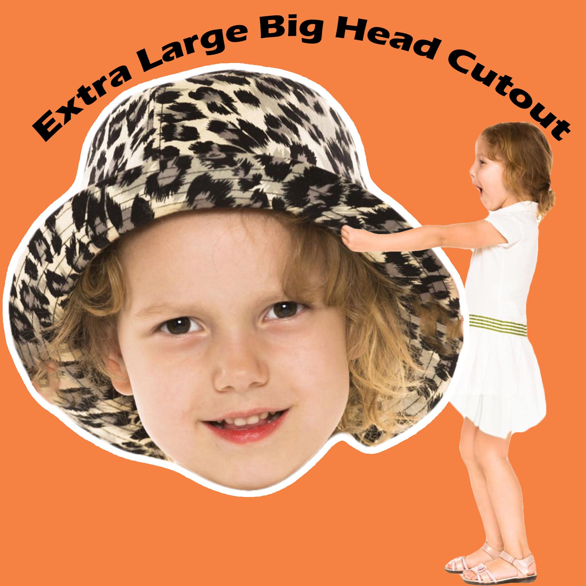 5-foot Big Head Cut Out, Face Cut Out, Extra Large Head Cutout, Large ...