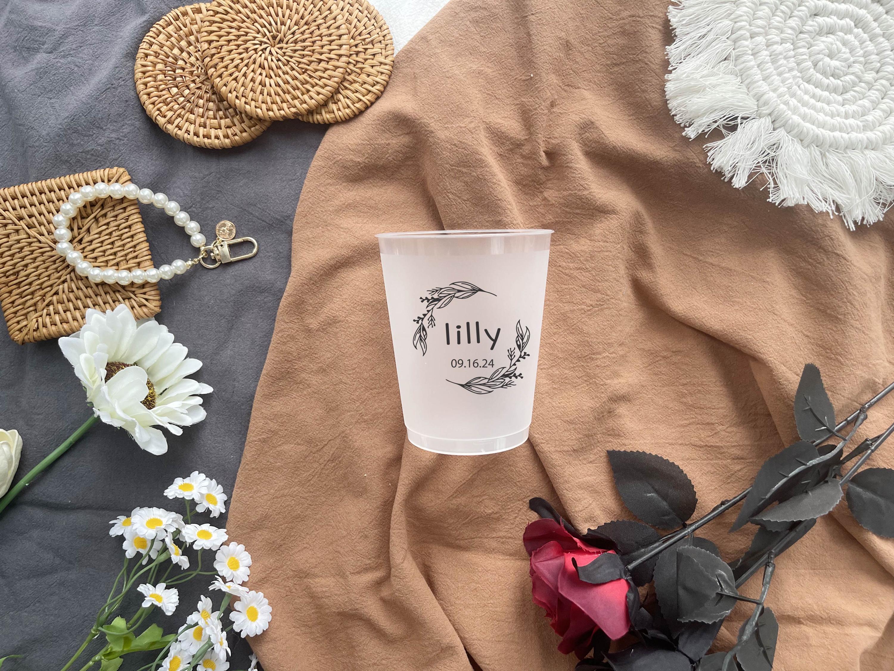 Personalized Wedding Cups From Photo, Wedding Toast Cups, Shatterproof ...