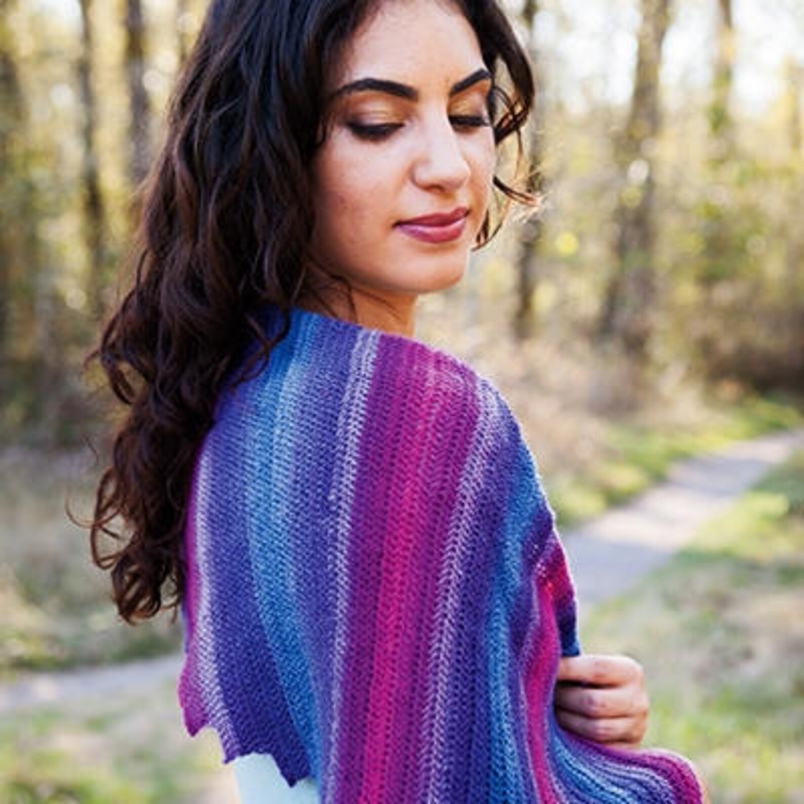 Crochet Pattern Shawl or Cowl, Scarf, Shawlette Whisper Sock Dk Sport ...