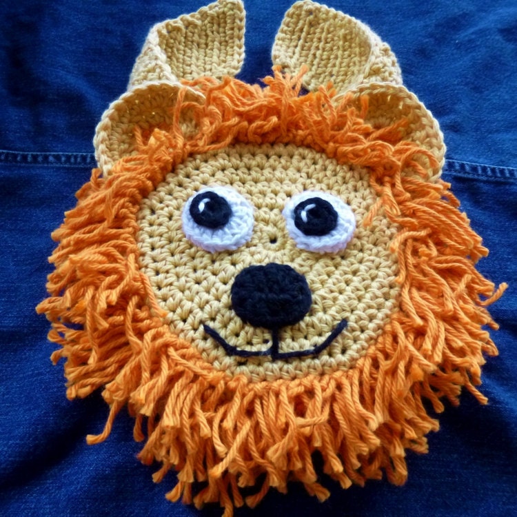 Crochet Pattern Loveable Lion Drool Spit Burp Food Bib Baby - Etsy