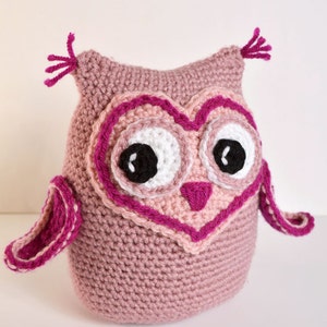 Crochet Pattern, Crochet Owl Toy Pattern, Crochet Owl Stuffed Toy ...